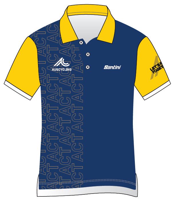 State Team Polo Shirt | ACT – AusCycling Shop